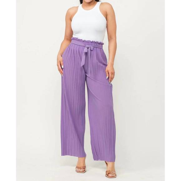 Love Poem | Pants & Jumpsuits | New Love Poem Pleated Pant In Dark ...